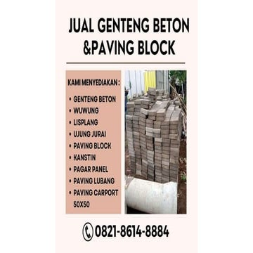 Toko paving block model bata Sukun | PPTX