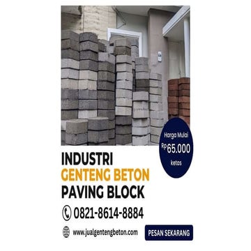 Toko paving block tebal 6 cm Lowokwaru | PPT