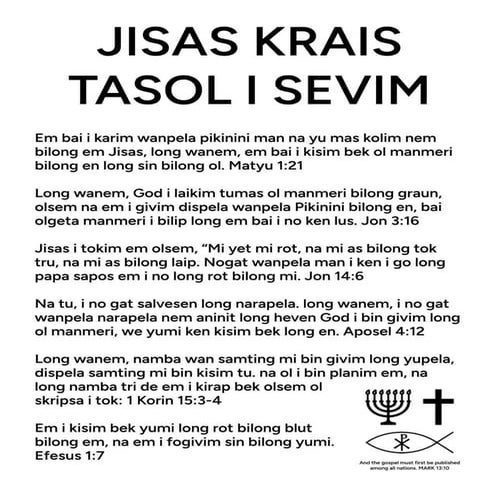 Tok Pisin Gospel Tract - ONLY JESUS CHRIST SAVES.pdf