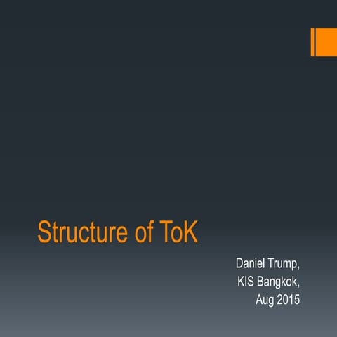 ToK structure | PPTX
