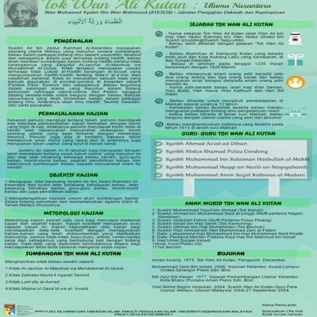 Tok Wan Ali Kutan | PDF