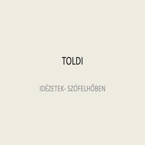 Toldi | PPTX