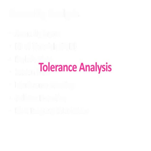Tolerance of components while assembly parts .ppt