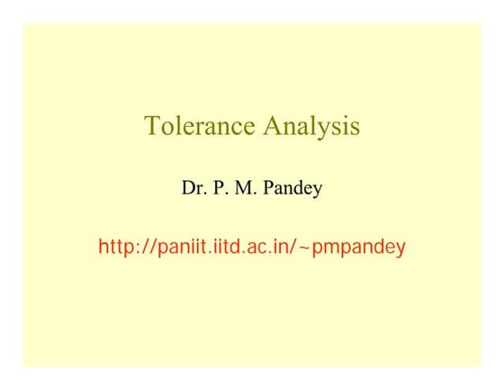 ToleranceStackup | PPT | Mechanical and Industrial Engineering Industry ...
