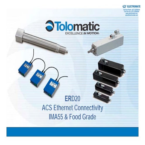 Tolomatic ERD20 and acs ethernet presentation | PPT