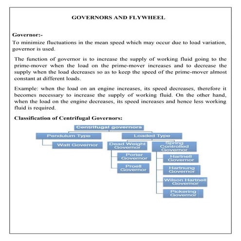 Porter Governor | PDF
