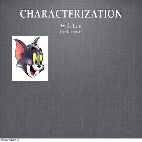 Characterization with tom | PDF