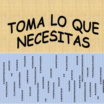 TOMA LO QUE NECESITAS.pptx