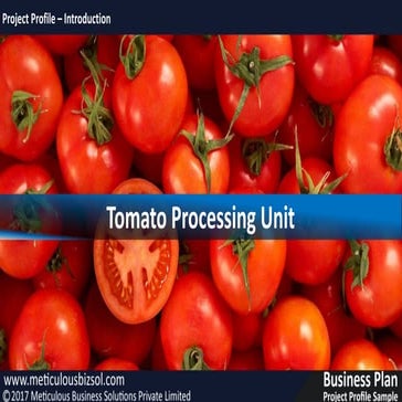 Tomato Processing Unit | PPTX