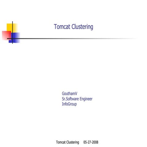 Tomcat Clustering Ppt Internet Computing 9198