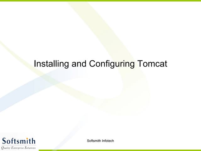 Tomcat Configuration 1 Ppt