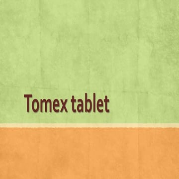 Tomex tablet-presentation | PPTX