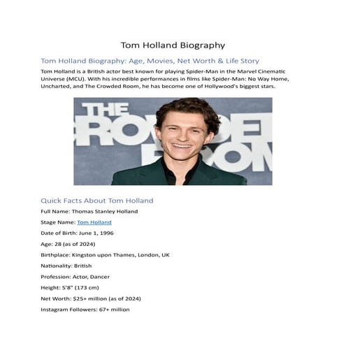Tom Holland Biography The Celeb Post.pdf