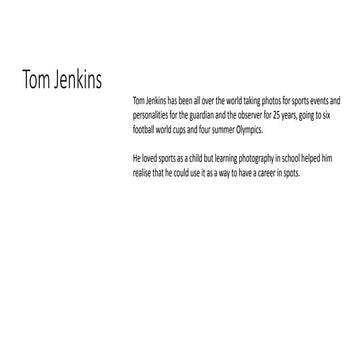 Tom jenkins | PPTX