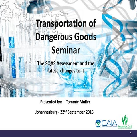 The SQAS assessment and the latest changes to it | PDF