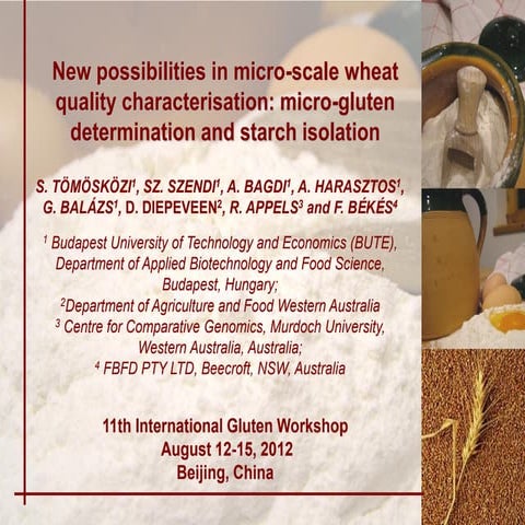 New possibilities in micro-scale wheat quality characterisation: micro ...