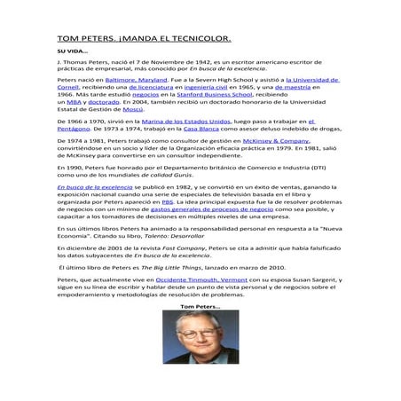 Tom peters | DOC