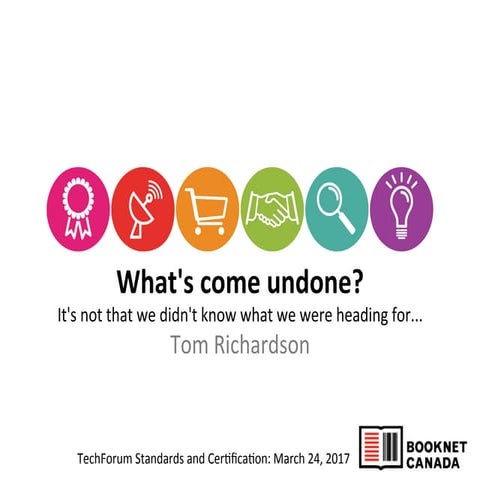 New from BookNet Canada: Standards & Certification | PPT