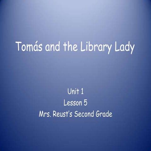 Tomás and the library lady | PPT
