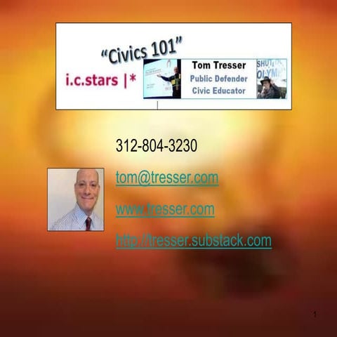 Tom Tresser "Civics 101" Intrdouction - 2/24 | PPTX
