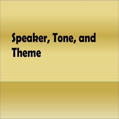 Tone | PPT