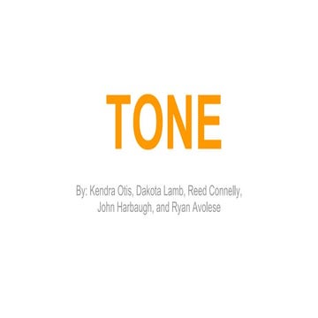 Tone | PDF