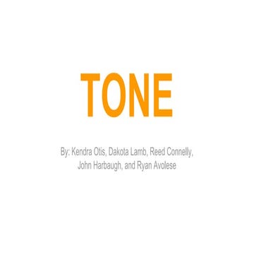 TONE | PPT