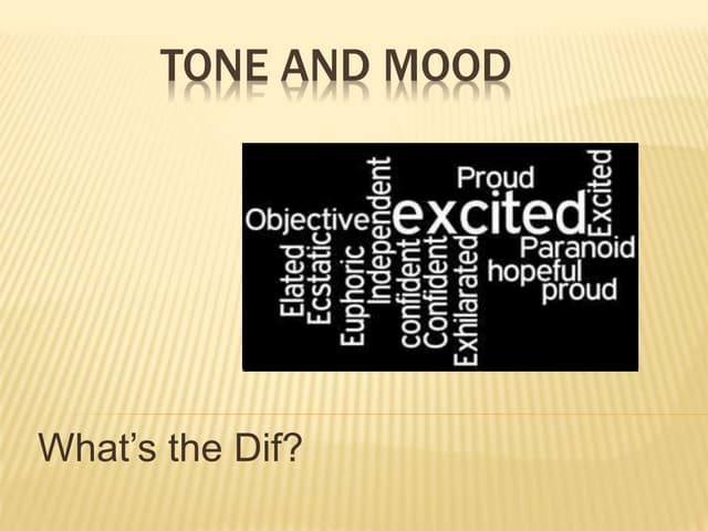 Tone and mood ppt | PPTX | Fiction | Books and Literature