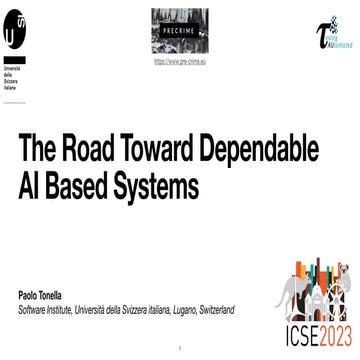 The Road Toward Dependable AI Based Systems | PPT
