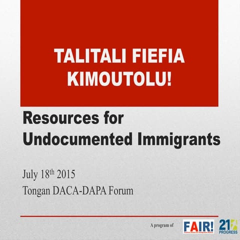 Tongan Immigration Community Forum | PDF | Adoption and Fostering ...