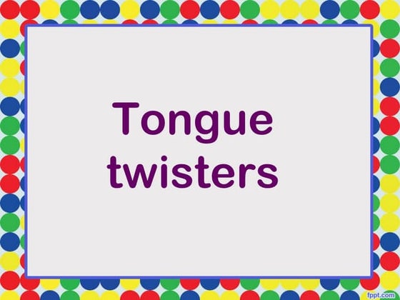 List of tongue twisters in english | PDF
