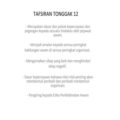 Tonggak 12 | PPT