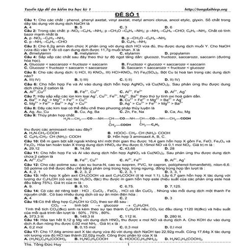 Tong hop de kt 12 hk 1 2012 | PDF