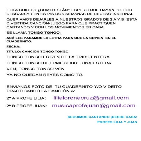 Tongo tongo | PDF