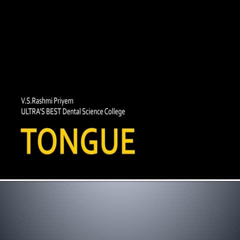 Tongue | PPT