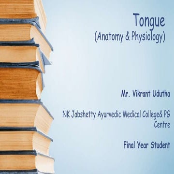 Tongue (Anatomy & Physiology) | PPTX