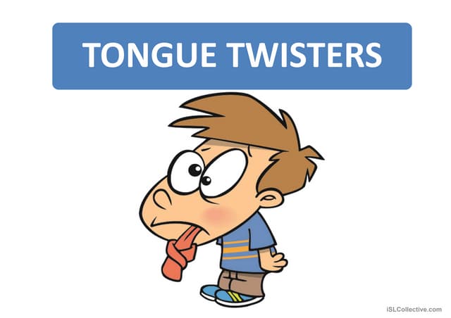 a Tongue Twister= Tongue Twister Sentences | DOCX