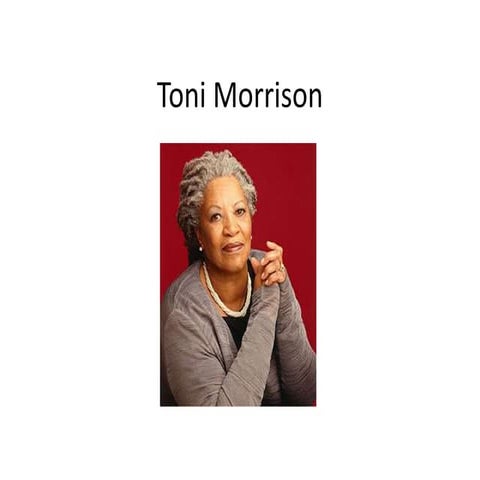 Toni morrison presentation | PPTX