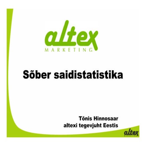 Tõnis Hinnosaar - Pay4results - maksa tulemuste, mitte lubaduste eest | PPT