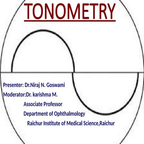 Tonometry Essentials: From Goldmann to Rebound Methods By Dr. Niraj ...