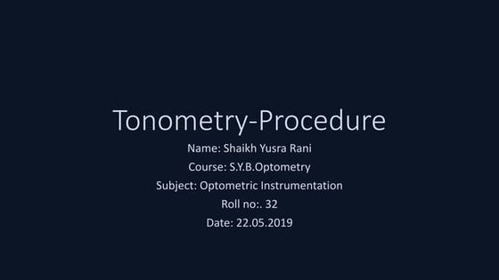 Non Contact Tonometer (NCT) by Atikur Rahman | PDF | Eye and Vision ...