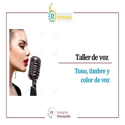 Tono timbre y color de voz | PPTX