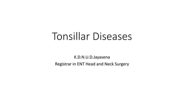 QUINSY (Peritonsillar Abscess) | PPT