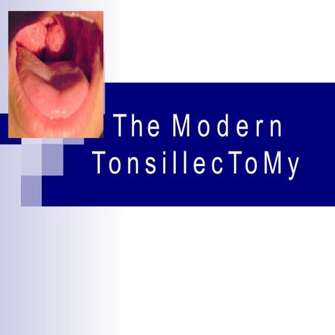 Tonsillectomy Indications & Surgical Methods | PPTX