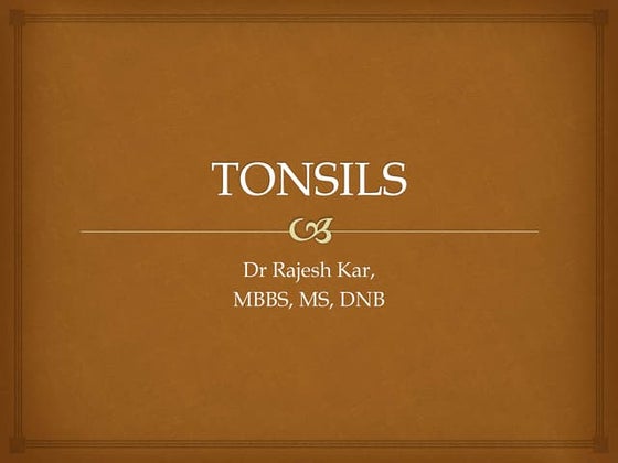 Anatomy Of Tonsil.......................... | PPT | Ear, Nose and ...