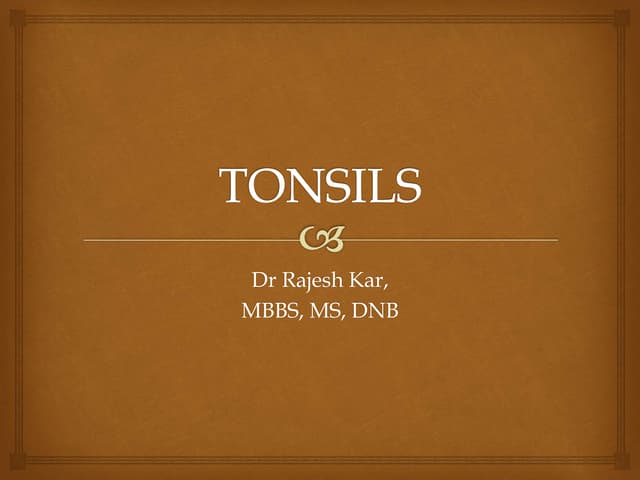 Histology of Tonsil | PPTX