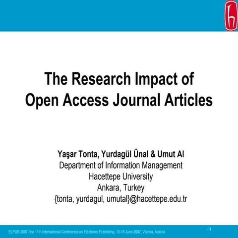 Interdisciplinary research and open access | PPTX