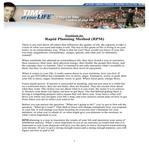 Taking Control of Your Life by Planning | PDF