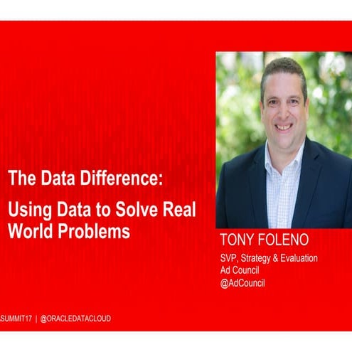 Data Driven Difference: Using Data to Solve Real World Problems | PDF
