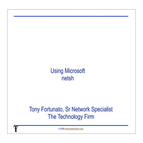 OSTU - CurrPorts QuickStart (by Tony Fortunato & Peter Ciuffreda) | PPT